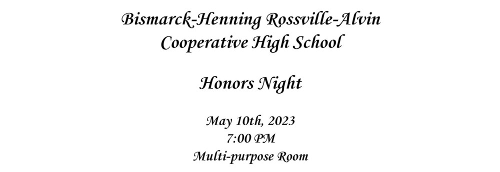 Class of 2023 - Senior Honors Night | BHRA High School